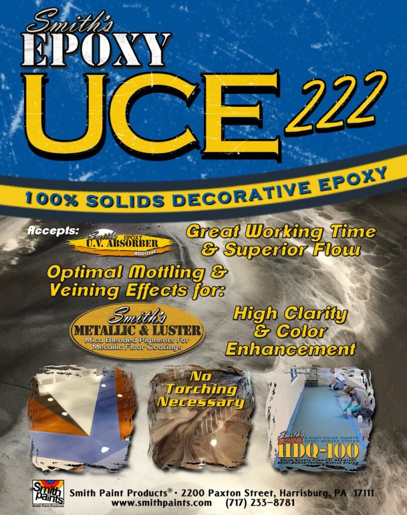 Epoxy UCE222 Ultra Clear Decorative 100% Solids Epoxy - Smith Paints